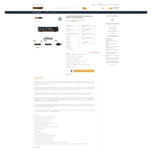 Intel J1900 4 LAN HD Dual Display 4G Fanless Firewall Router.pdf