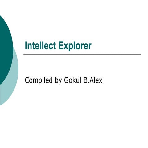 Intellect Explorer | PPT
