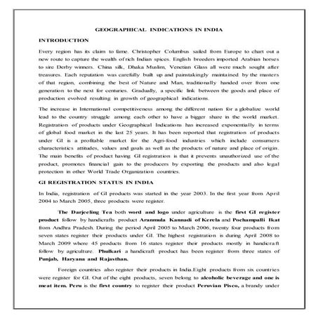 Geographical indication | PPTX