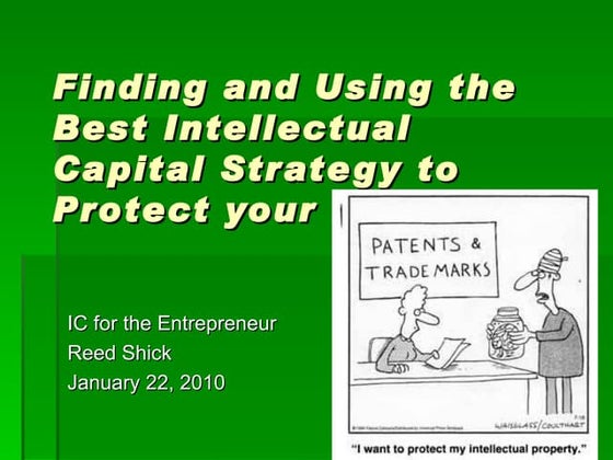 Strategic Planning for Capturing and Protecting Intellectual Property ...