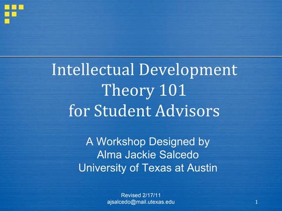 Perry's epistemic cognitive theory | PDF