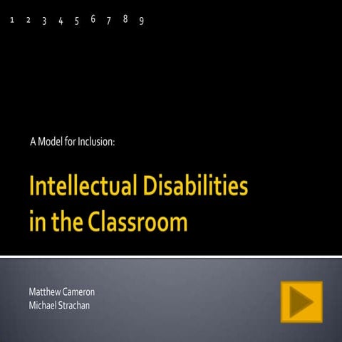 Intellectual disabilities 1[1] | PPTX