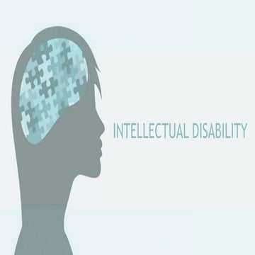 Powerpoint on topic Intellectual disability | PPTX