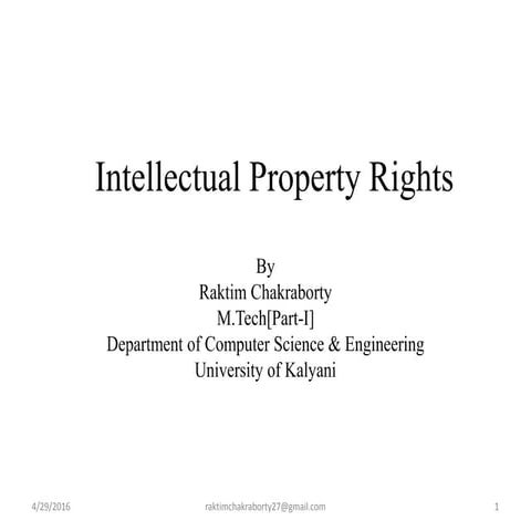 Intellectual paper rights | PPT