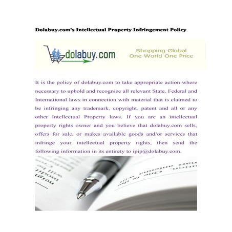 Intellectual property infringement policy | PDF