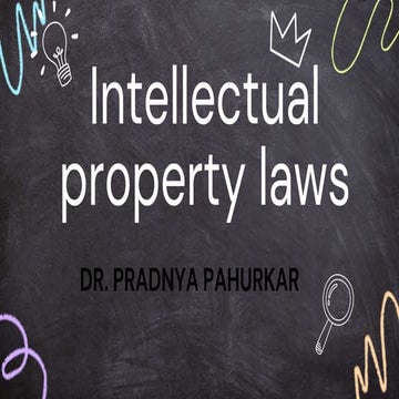Introduction of Intellectual Property Law | PPTX