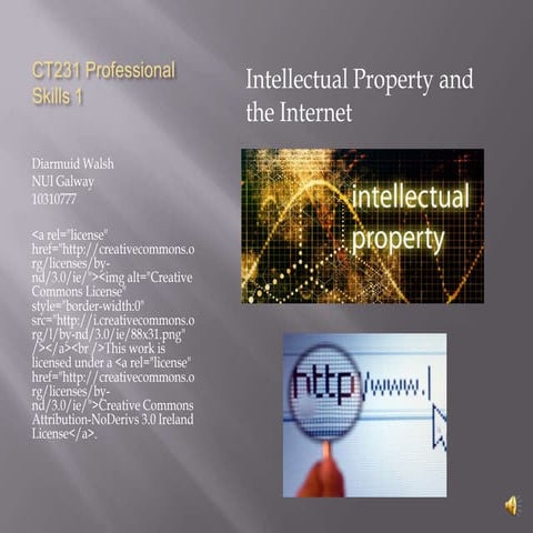 Intellectual property and the internet | PPT