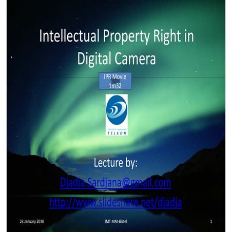 Case Srudy: Intellectual Property Rights In Digital Camera | PDF ...