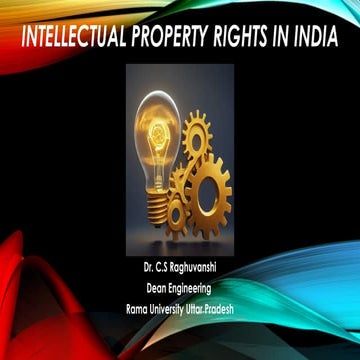 Intellectual Property Rights in India.pptx