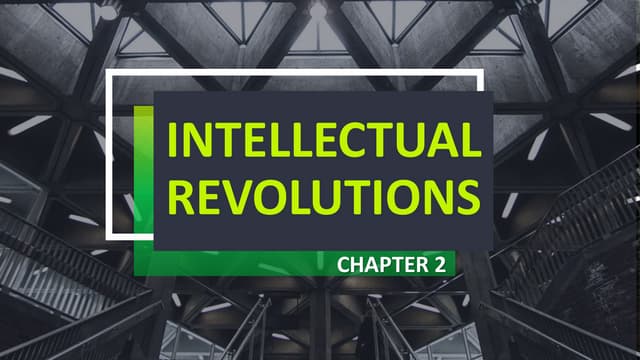 Intellectual revolutions that defined society | PDF