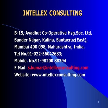 Intellex Consulting | PPT