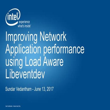 Improving Network Application Performance Using Load Aware Libeventdev