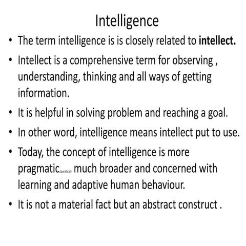 Intelligence | PPTX