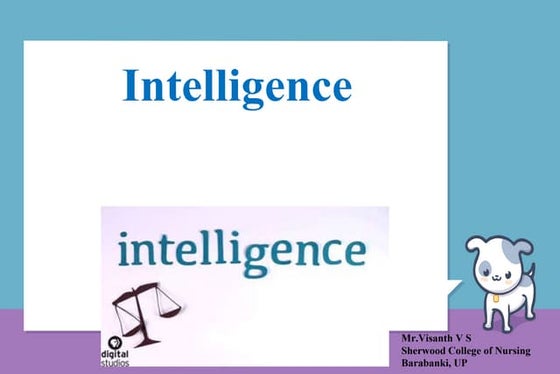intelligence- meaning, types, factors, theories | PPTX