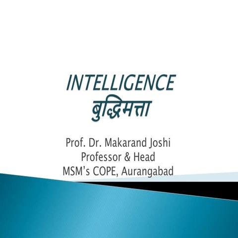 Intelligence meaning, Intelligent Quotient, tests of intelligence ...