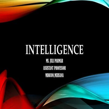 I INCLUDED THIS TOPIC IS INTELLIGENCE DEFINITION, MEANING, INDIVIDUAL ...