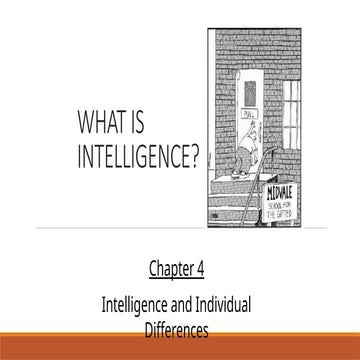 A brief Introduction about Intelligence and Problem Solving | PPTX