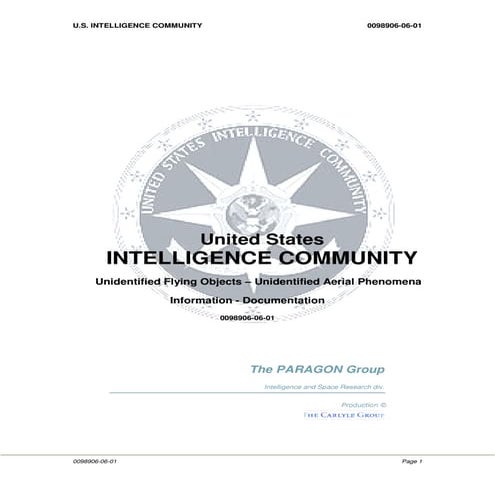 Intelligence community and ufo | PDF