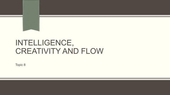 Cognitive flow | PPT