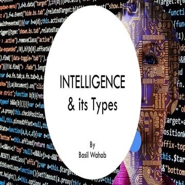 intelligence- meaning, types, factors, theories | PPTX