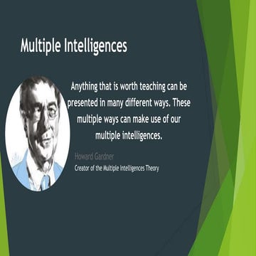 Multiple Intelligences with Quiz 10 pptx | PPTX