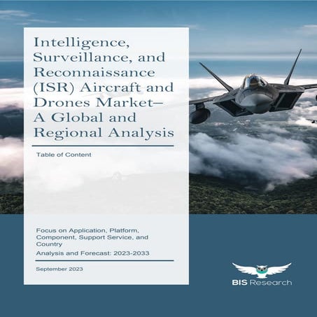 Intelligence Surveillance and Reconnaissance (ISR) Aircraft and Drones ...