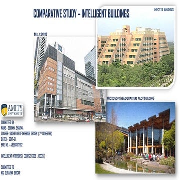 Intelligent Buildings/Solutions - A comparative study | PDF