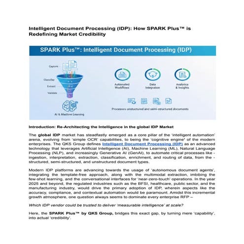 Intelligent Document Processing (IDP)_ How SPARK Plus™ is Redefining ...