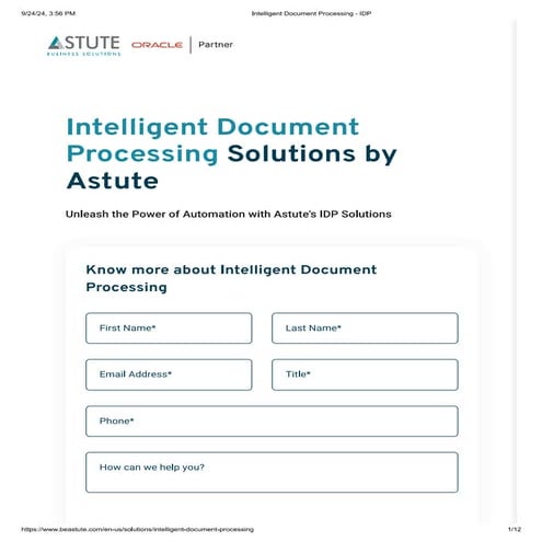 Intelligent Document Processing Solutions by Astute.pdf