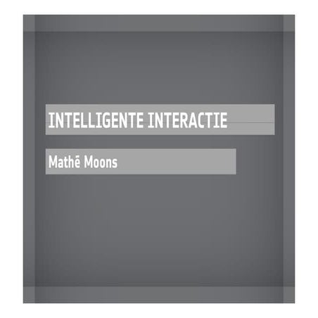 Intelligente interactie | PPT