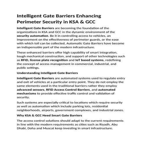 Smart Gate Barriers for Safe, Modern Airports, Malls, and Campuses in ...