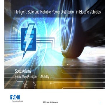 Intelligent, safe and reliable power distribution for electric vehicles ...