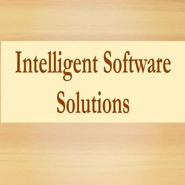 Smart Solutions for Smarter Businesses: Embrace Intelligent Software | PDF