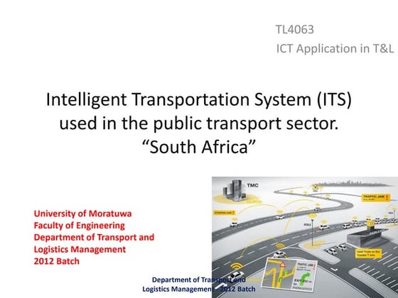 Intelligent transport system | PPT