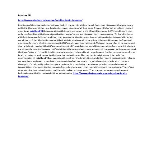 Intellux pill | DOCX