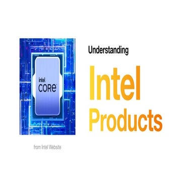 Understanding Intel Products from DarrenYaoYao | PDF