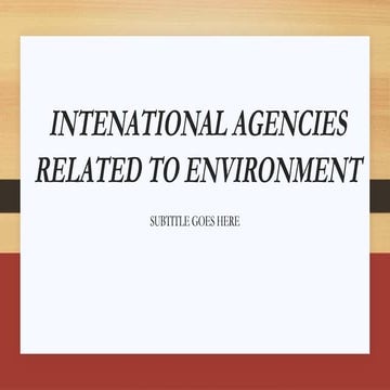 International health agencies | PPTX