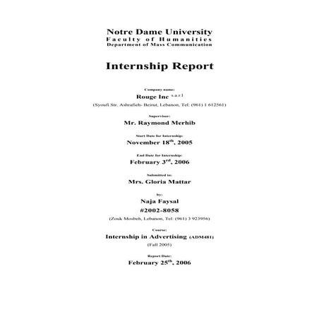 NDU Term Paper | Intenship Report | PDF | Advertising Industry | Industries