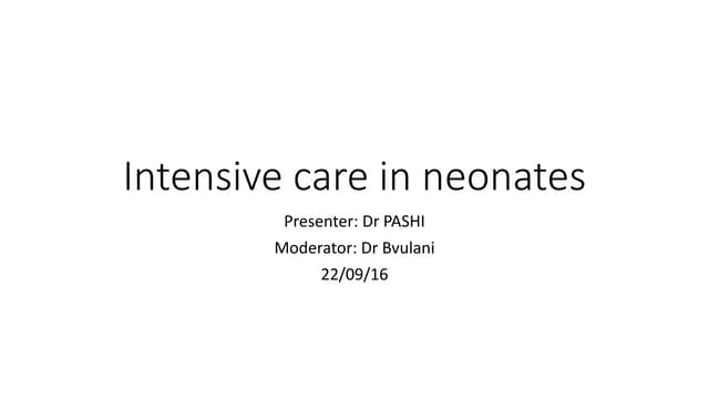 Neonatal intensive care unit nicu | DOCX