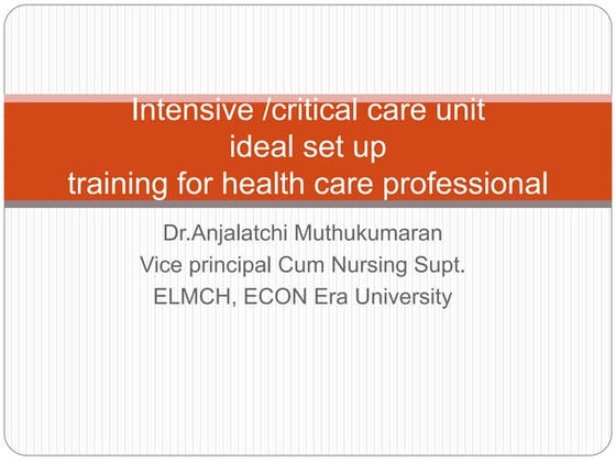 Intensive care unit design | DOC | Healthcare Industry | Industries