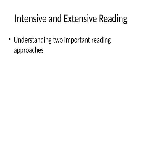 Intensive_Extensive_Reading_Presentation | PPTX
