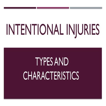 INTENTIONAL-INJURIES-4th-quarter.pptx--- | PPTX