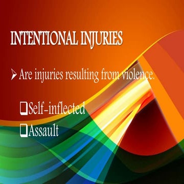 Intentional Injuries (Health Quarter 4) MAPEH 9 | PPTX
