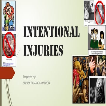 Understanding Intentional Injuries: Types, Causes, and Prevention | PPTX