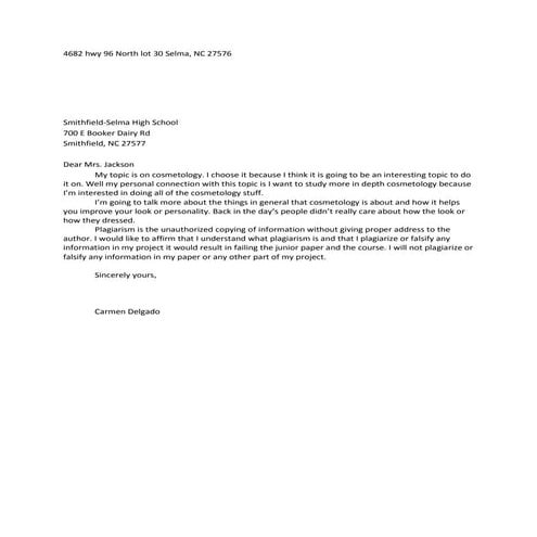Intent letter | PDF