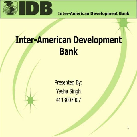 Inter american development bank | PPTX