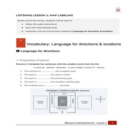 Giving directions - British Council | PDF