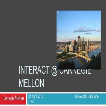 interACT @ Carnegie Mellon | PPTX | Health Insurance | Insurance