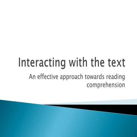 Interacting with the text 2010 | PPT