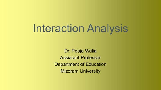 Flanders interaction analysis | PDF